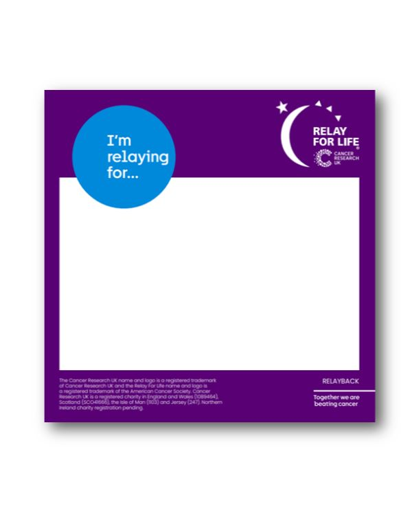 Relay For Life fundraising materials | Cancer Research UK
