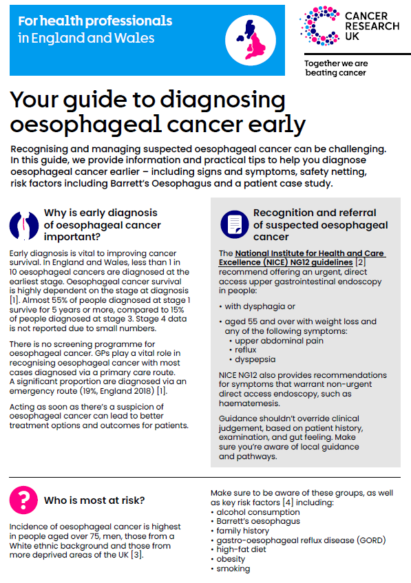 GP and Practice Insight guides | Cancer Research UK