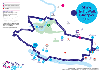 Shine Night Walk Glasgow | Cancer Research UK