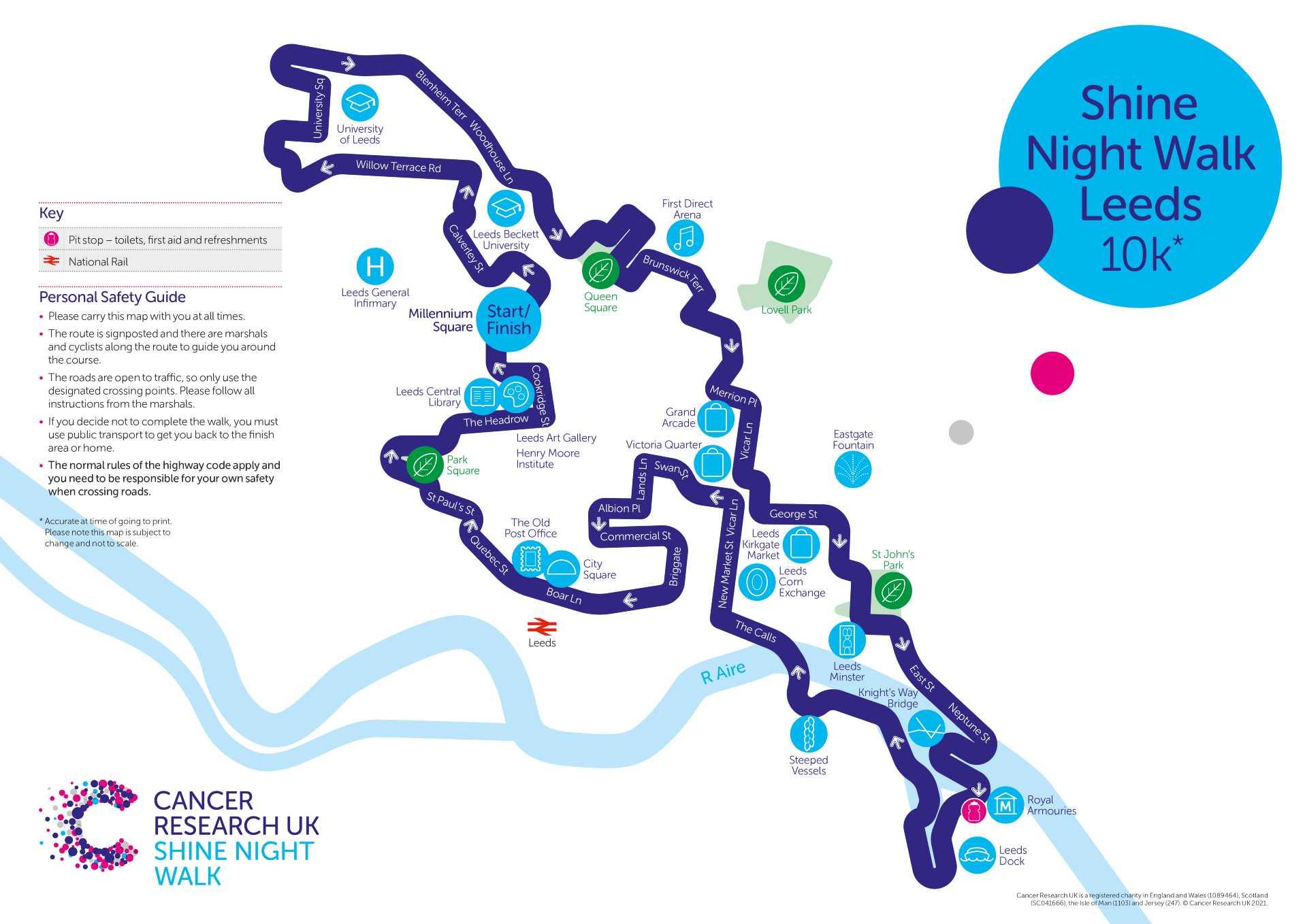 Shine Night Walk | Leeds | Cancer Research UK
