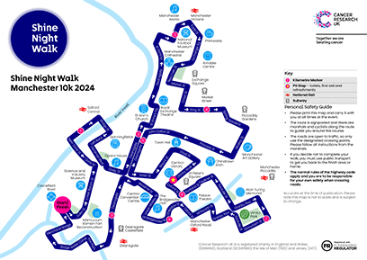 Shine Night Walk Manchester | Charity Walk Manchester