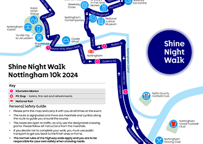 Shine Night Walk Nottingham | Cancer Research UK