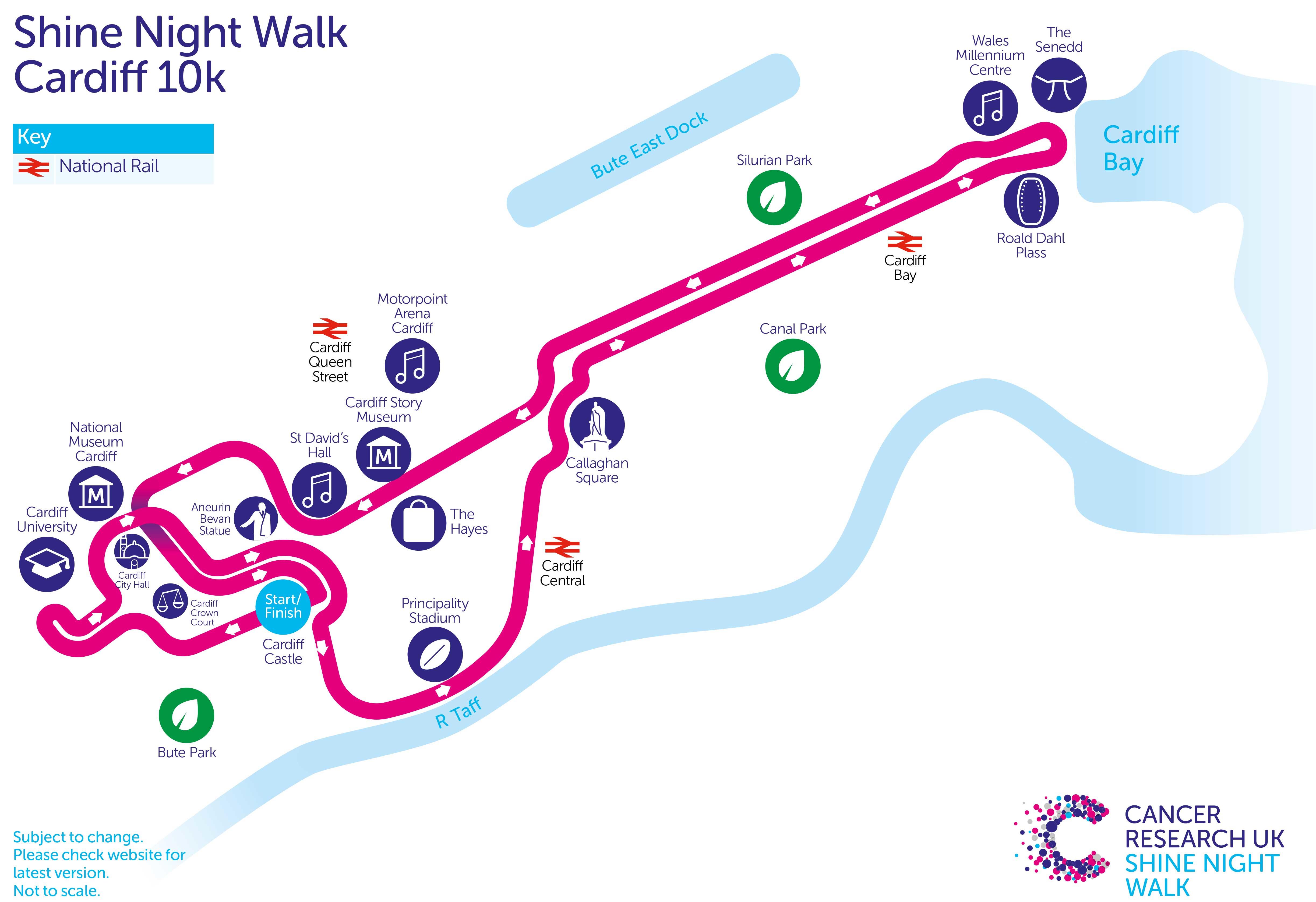 Shine Night Walk Cardiff | Cancer Research UK