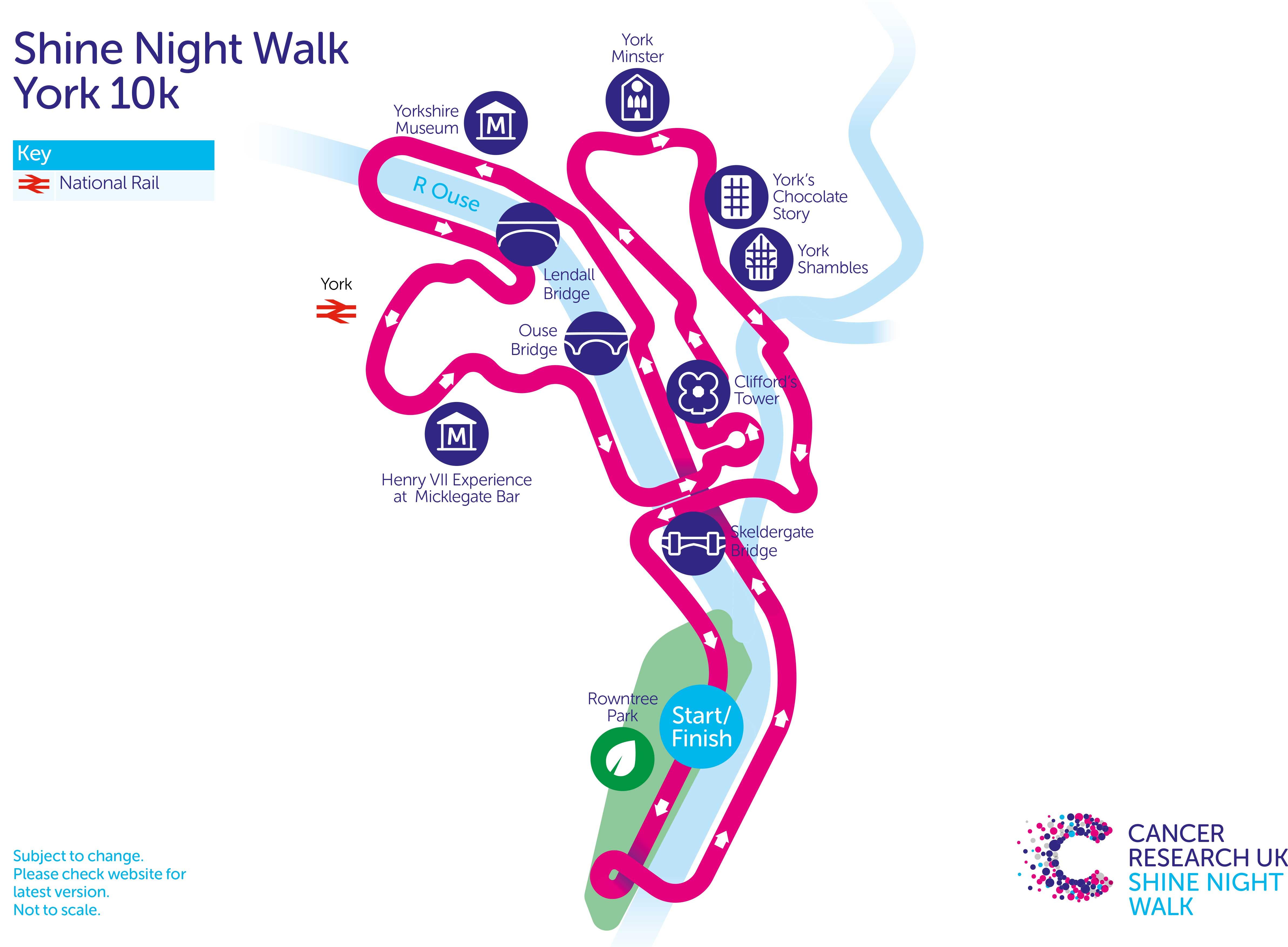 Shine Night Walk | York | Cancer Research UK