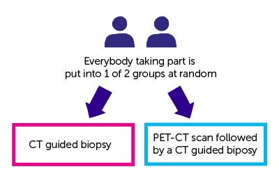 A trial looking at PET-CT targeted biopsy to diagnose cancer of the ...